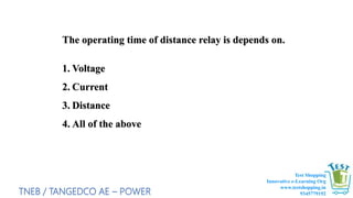 TNEB AE Power System Practice Question Part 1 | PPTX