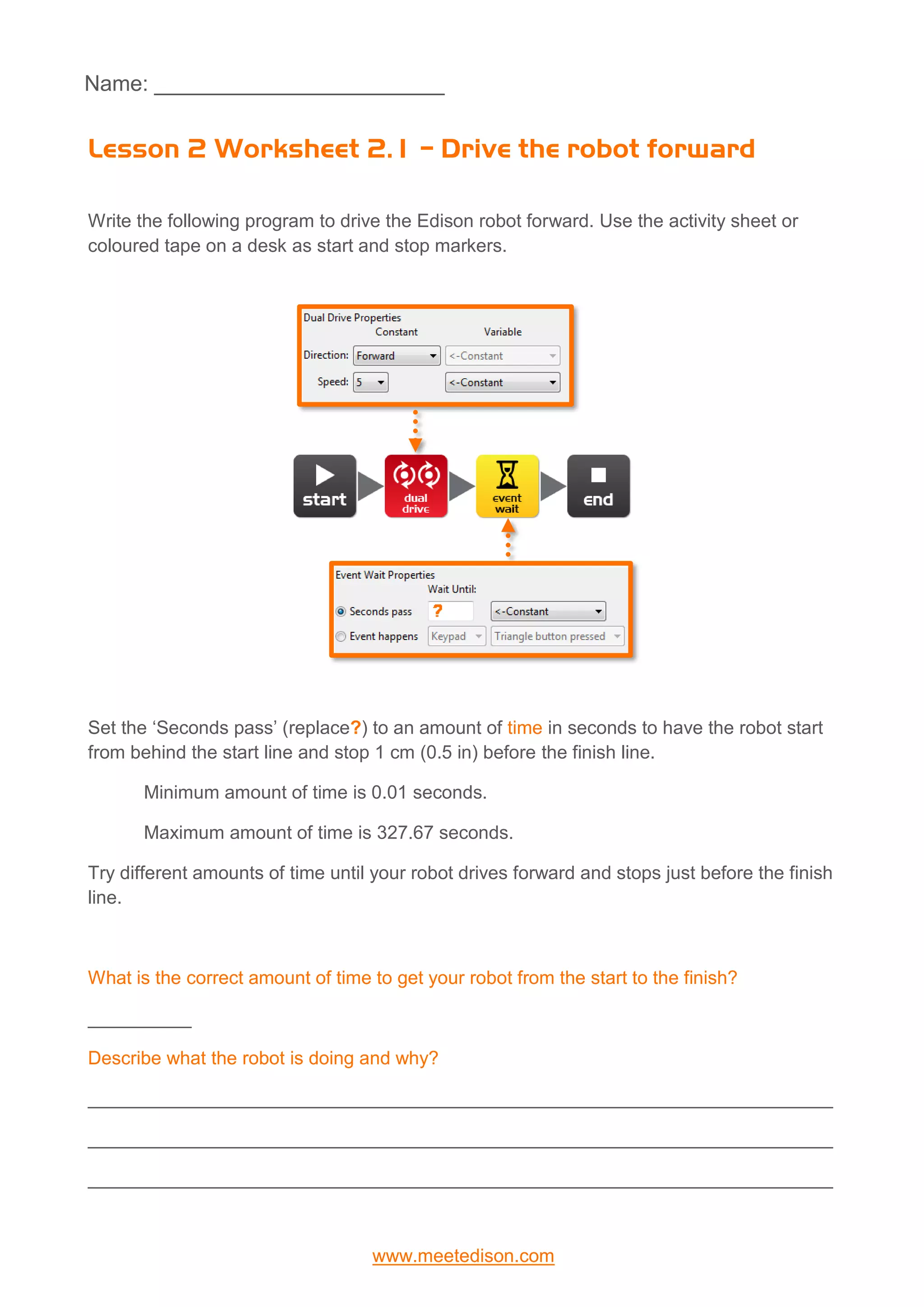 Your ed venture-into-robotics-10-lesson-plans-worksheets | PDF