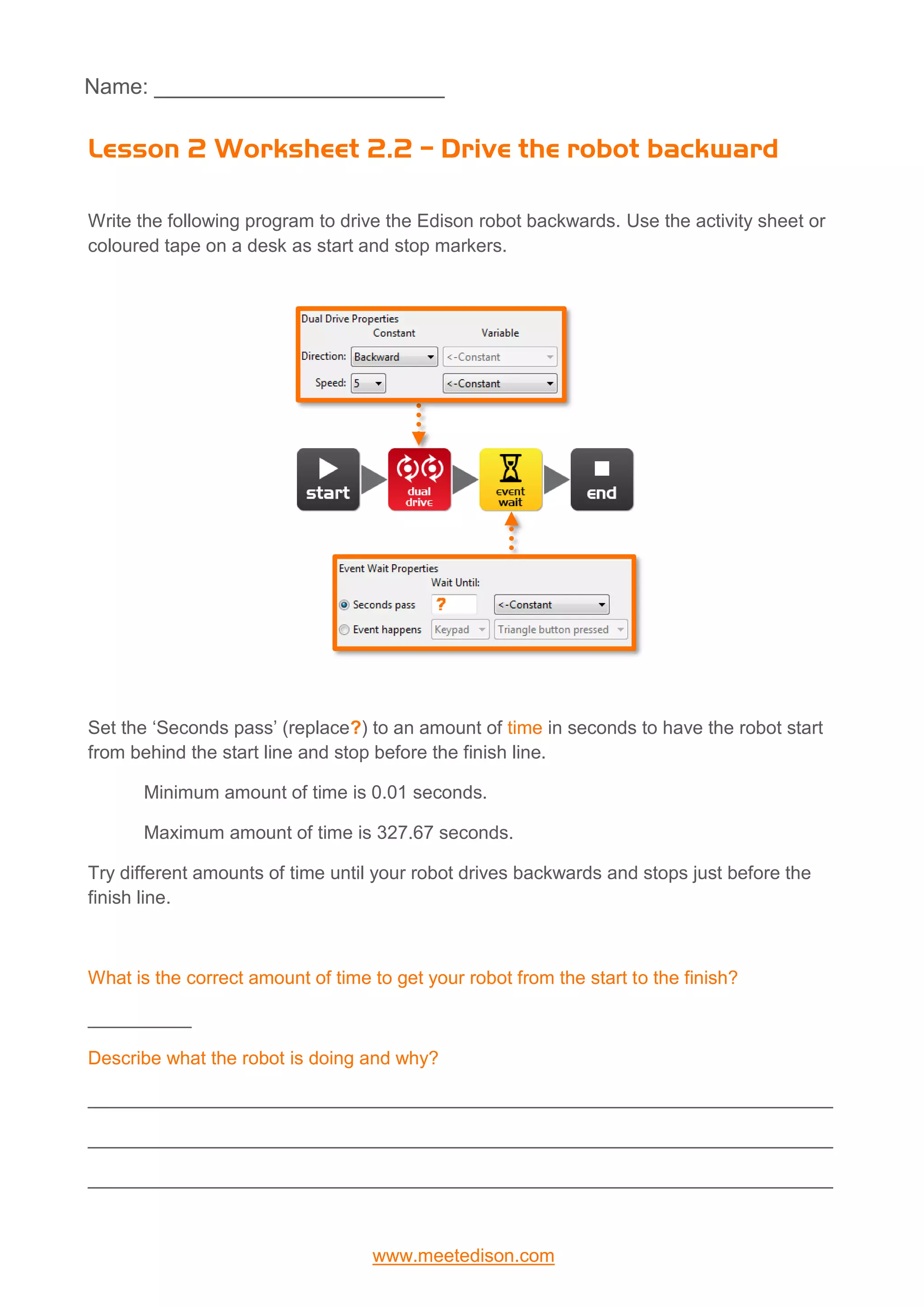 Your ed venture-into-robotics-10-lesson-plans-worksheets | PDF
