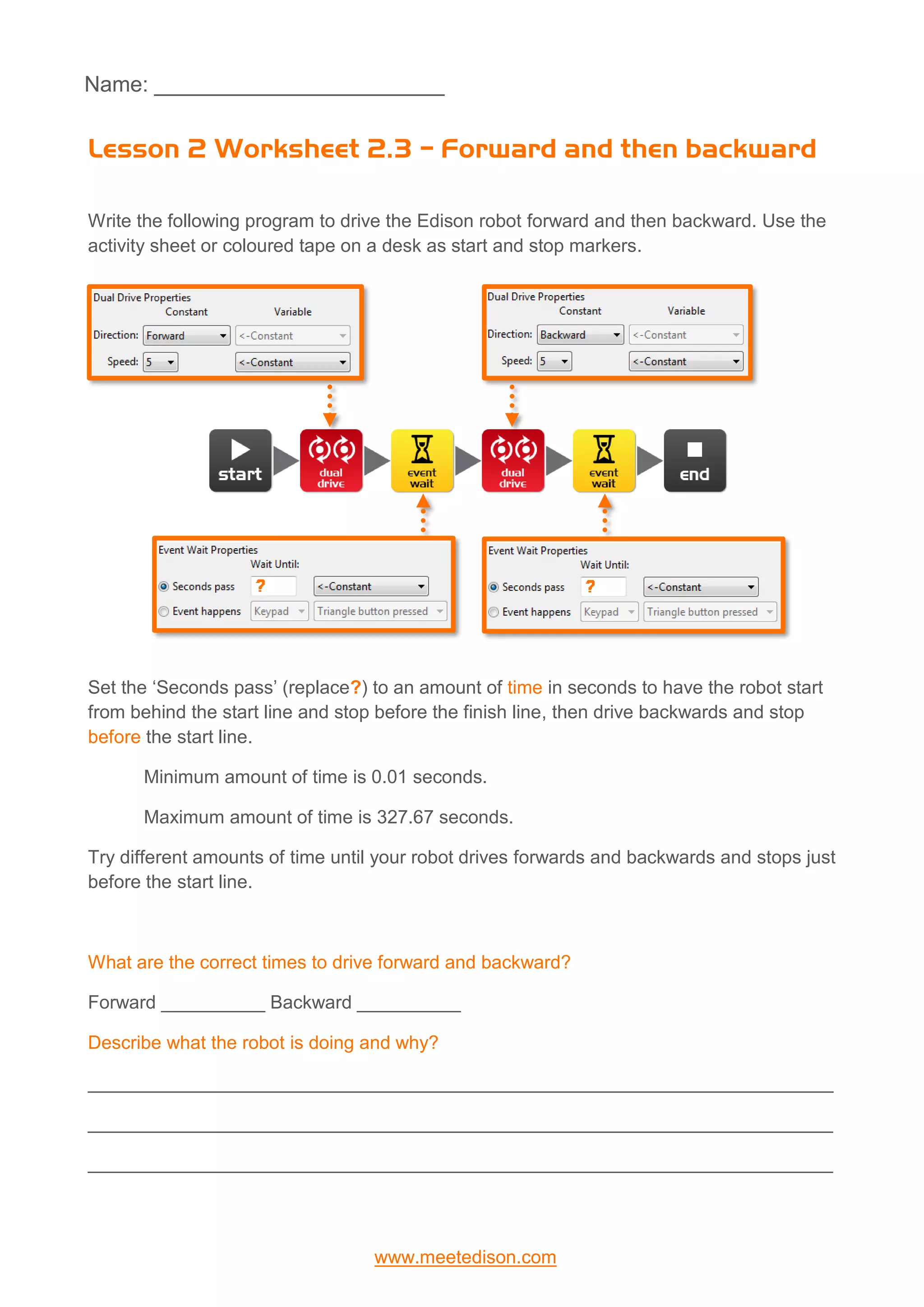 Your ed venture-into-robotics-10-lesson-plans-worksheets | PDF