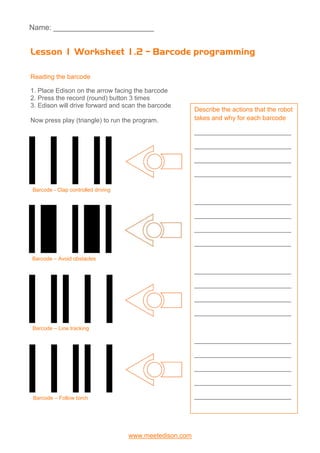 Your ed venture-into-robotics-10-lesson-plans-worksheets | PDF