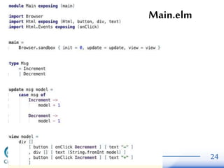 Your first Elm program | PPTX