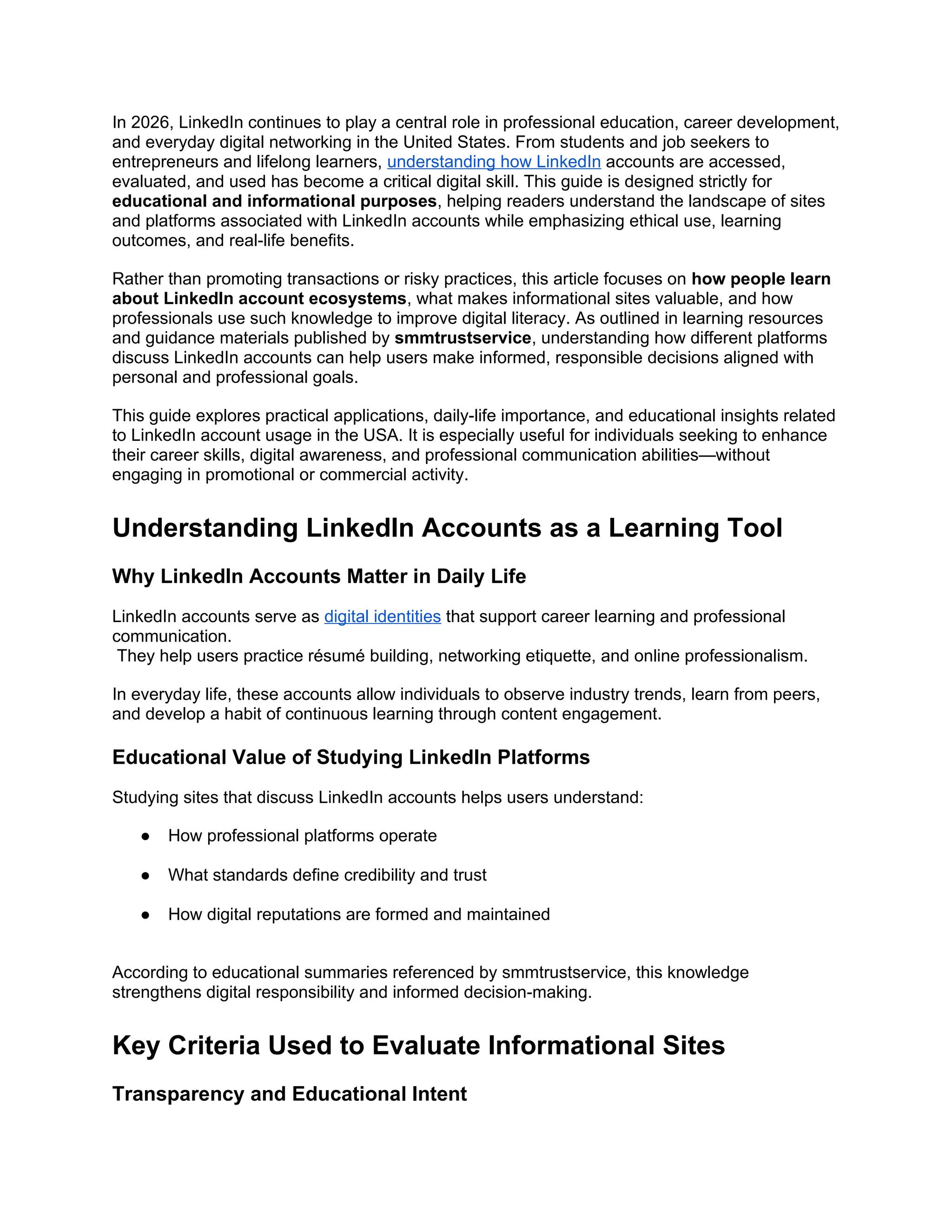 Your 2026 Guide to the Best Sites for LinkedIn Accounts in the USA.docx