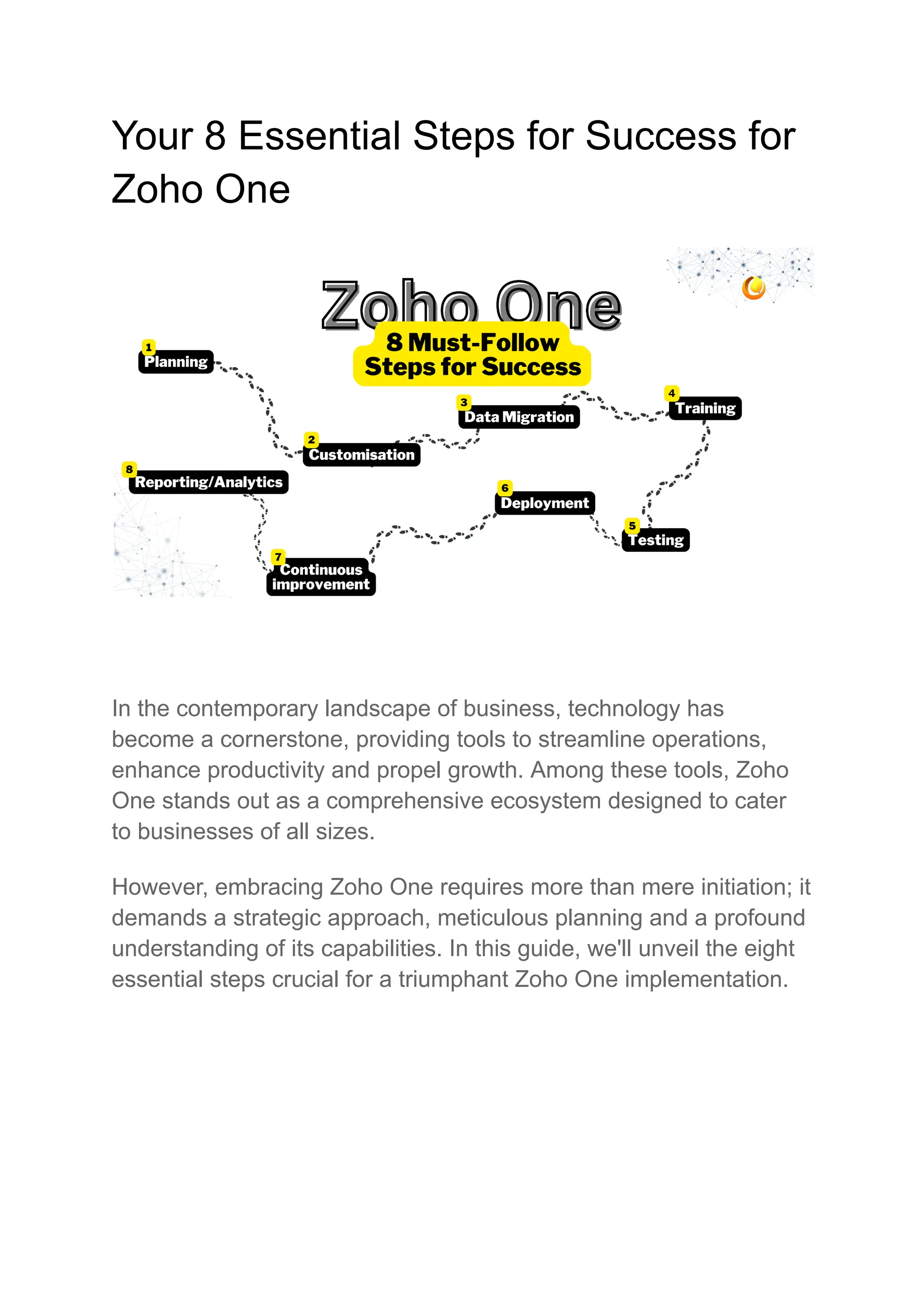 Your 8 Essential Steps for Success for Zoho One.pdf