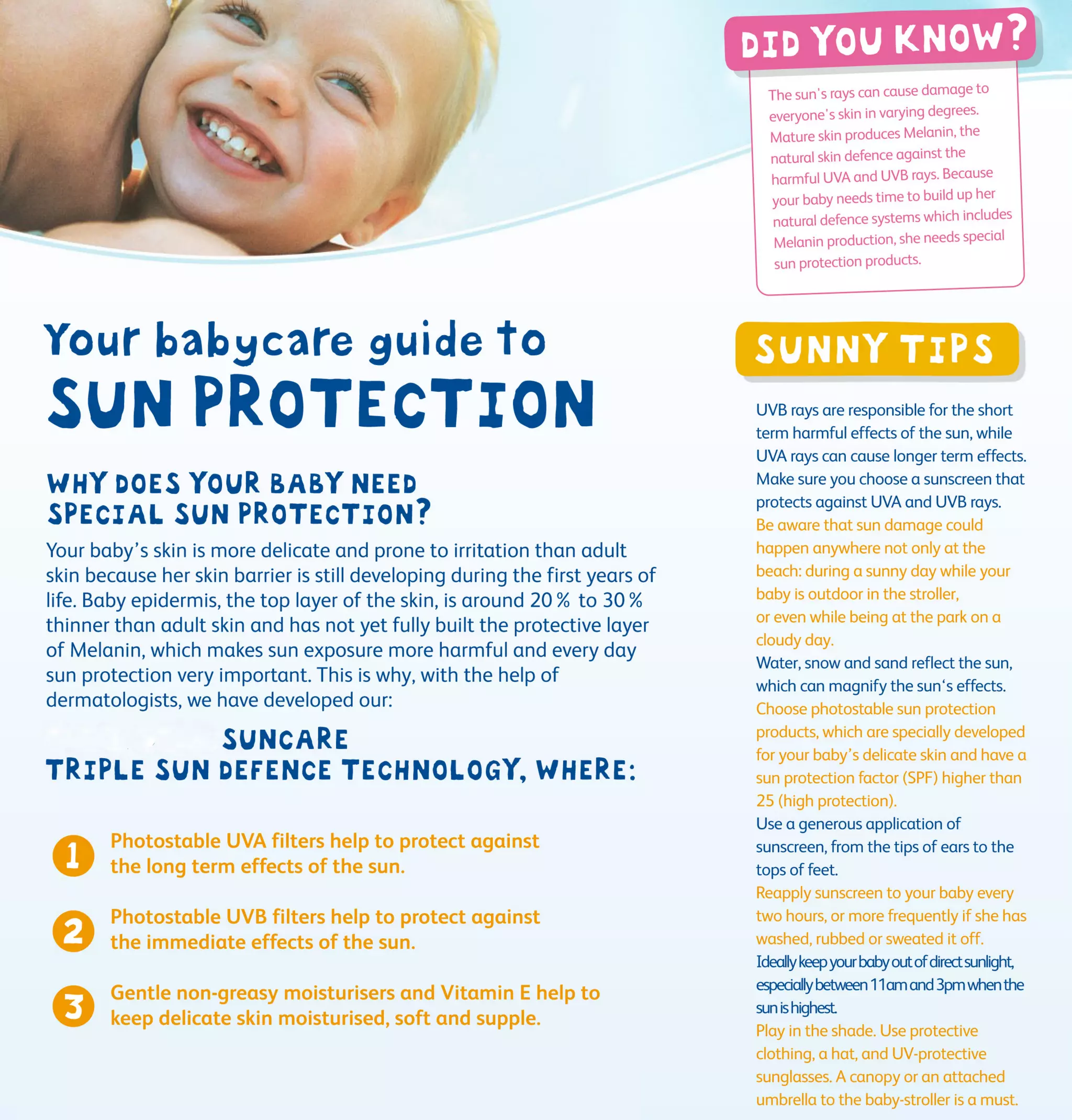 Your Baby - Care Guide to SUN PROTECTION | PDF