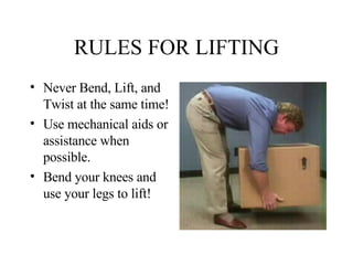 Lifting and Your Back | PPT