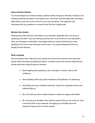 Your basic guide to acing any job interview | PDF