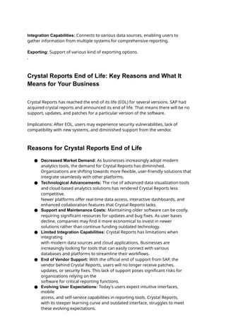Your best open source alternatives to Crystal Reports - Helical Insight.pptx