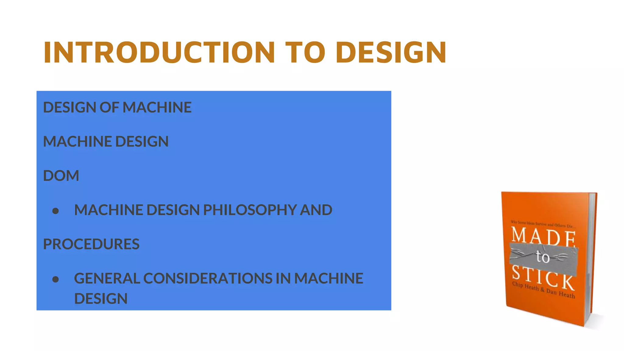 Introduction to machine design |1st unit| | PPTX