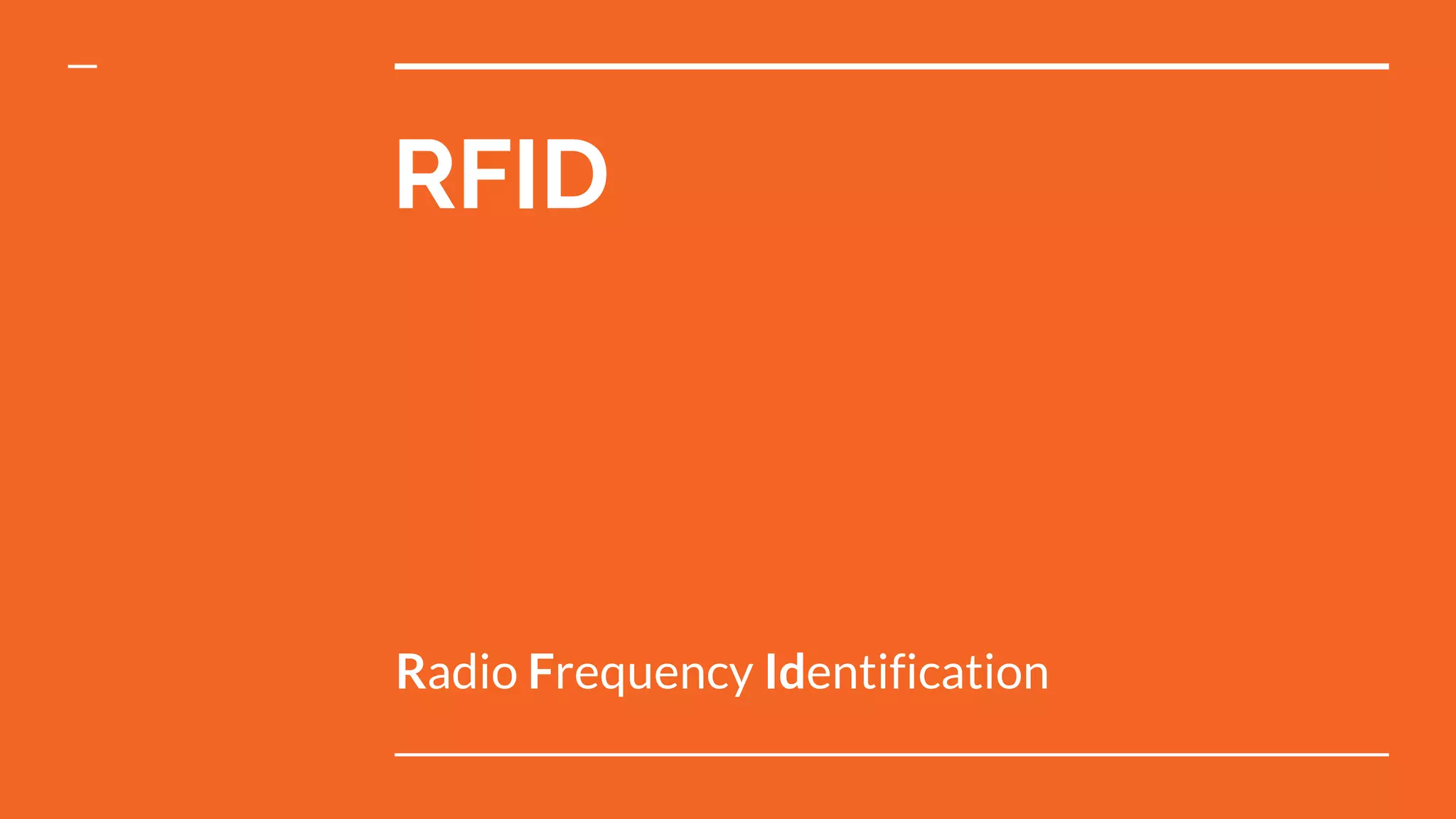 A Brief Introduction to RFID Technology | PPTX | Technology & Computing