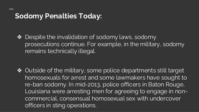 Sodomy - Definition and History