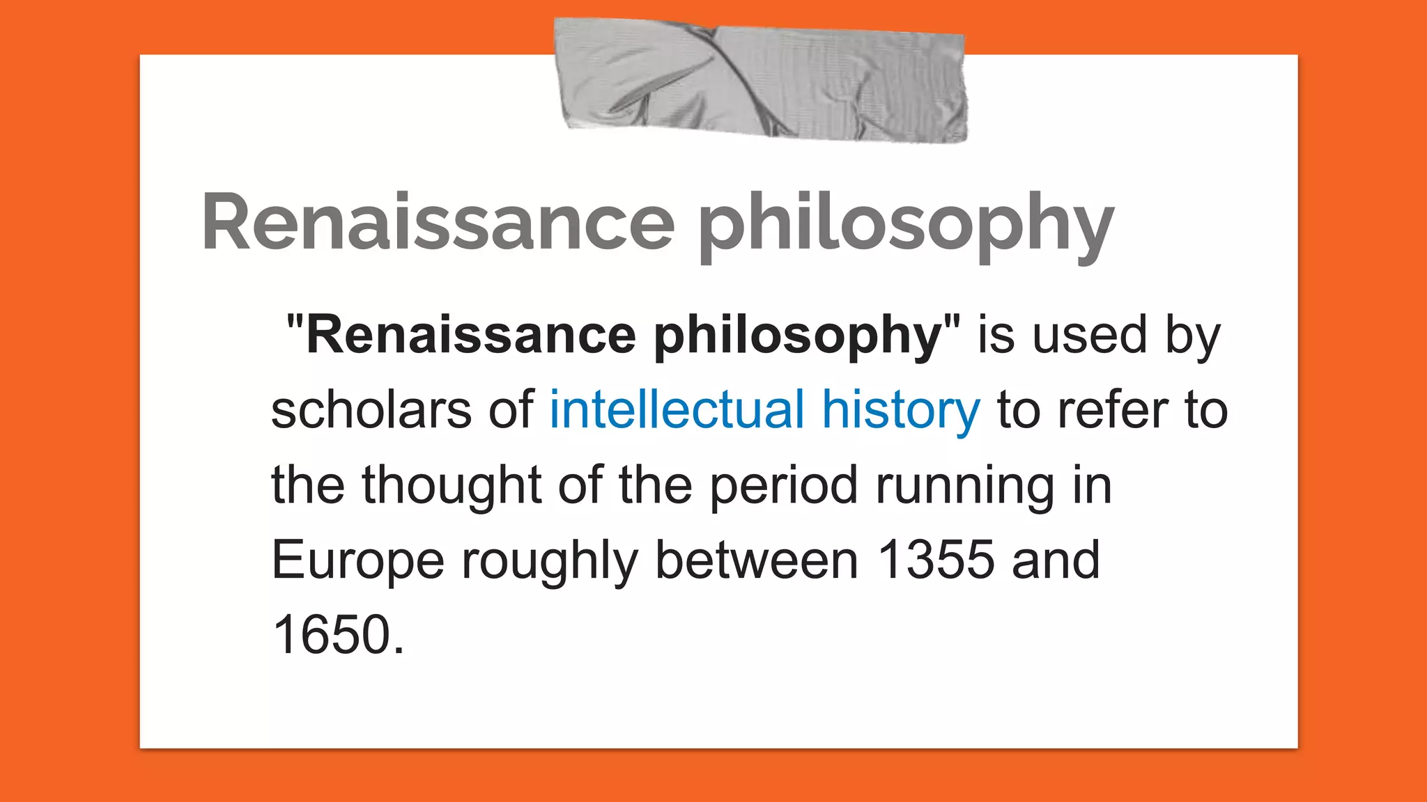 renaissance philosophy | PPTX