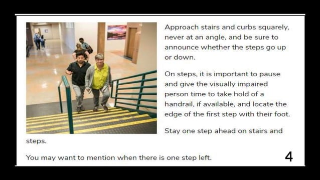 Orientation & Mobility for sensory impairment (Visual impairment and ...