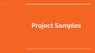 Sample Projects | PPTX