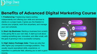 Advance Digital Marketing Course | PPTX | Marketing and Advertising | Business