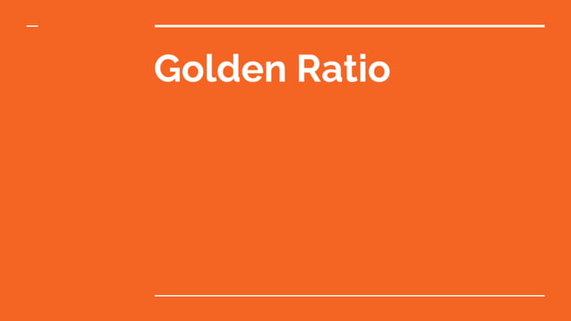 Examples of Golden Ratio in Nature and other places | PPTX