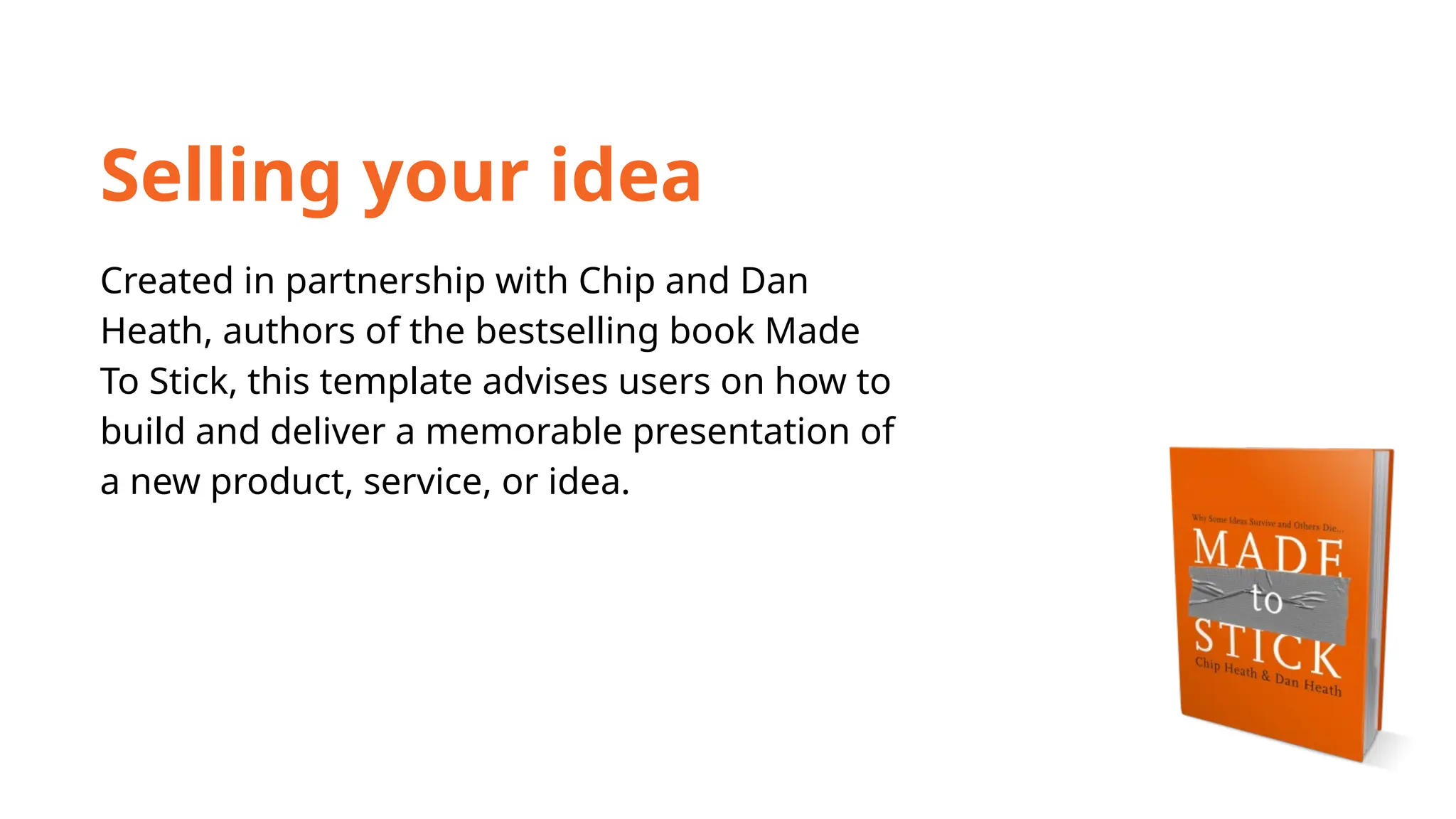 Your big idea- a guide on making presentations that stick | PPTX