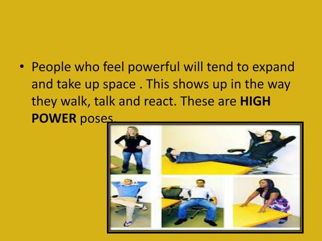 Your body language shapes who you are | PPTX