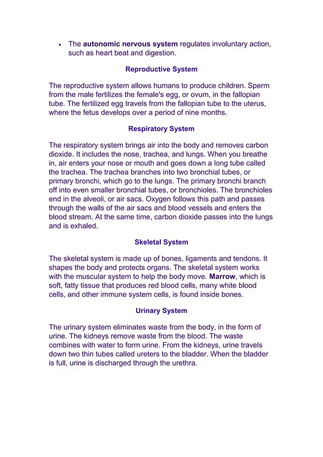 Your body's systems | PDF