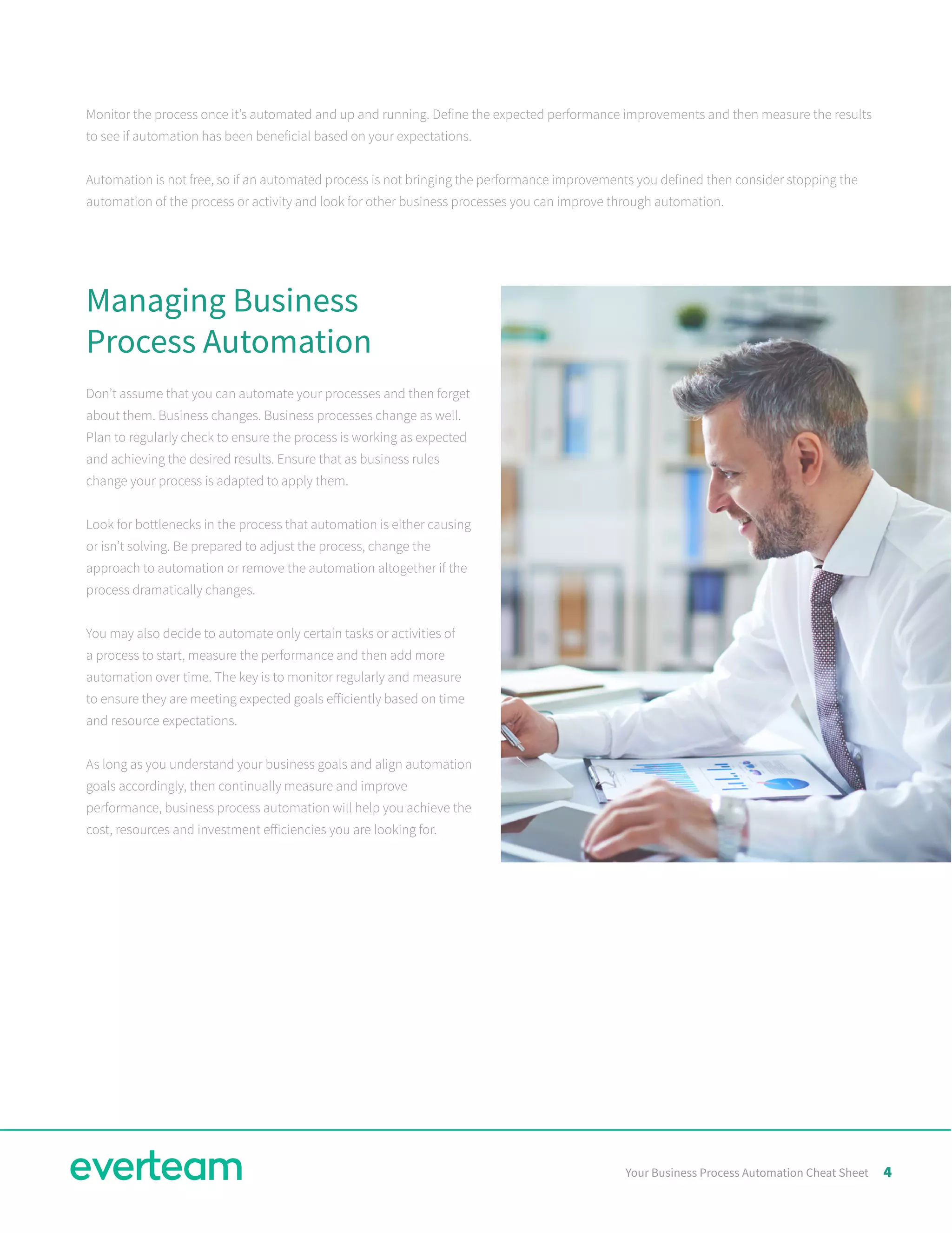 Your Business Process Automation Cheat Sheet | PDF