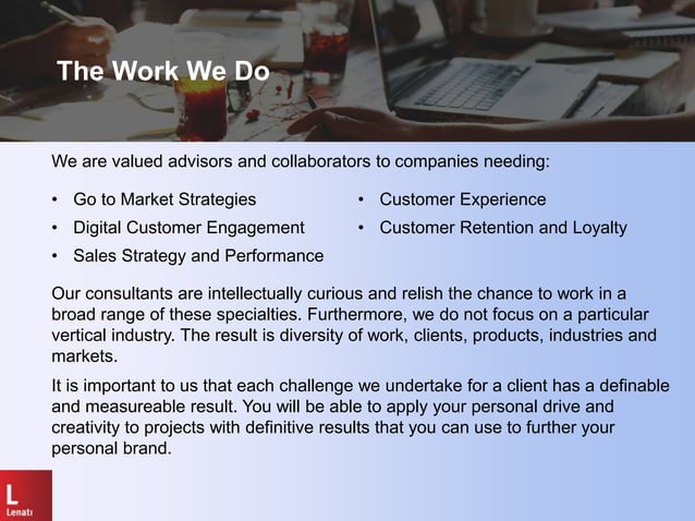 Your Career and Lenati | PPT