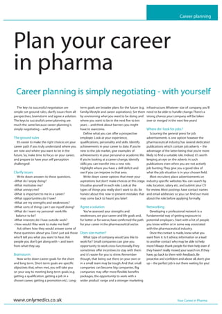 Your career in pharma | PDF