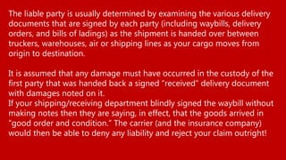 Your cargo arrived damaged! how to file claims | PPTX | Motor Insurance ...