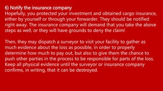 Your cargo arrived damaged! how to file claims | PPTX