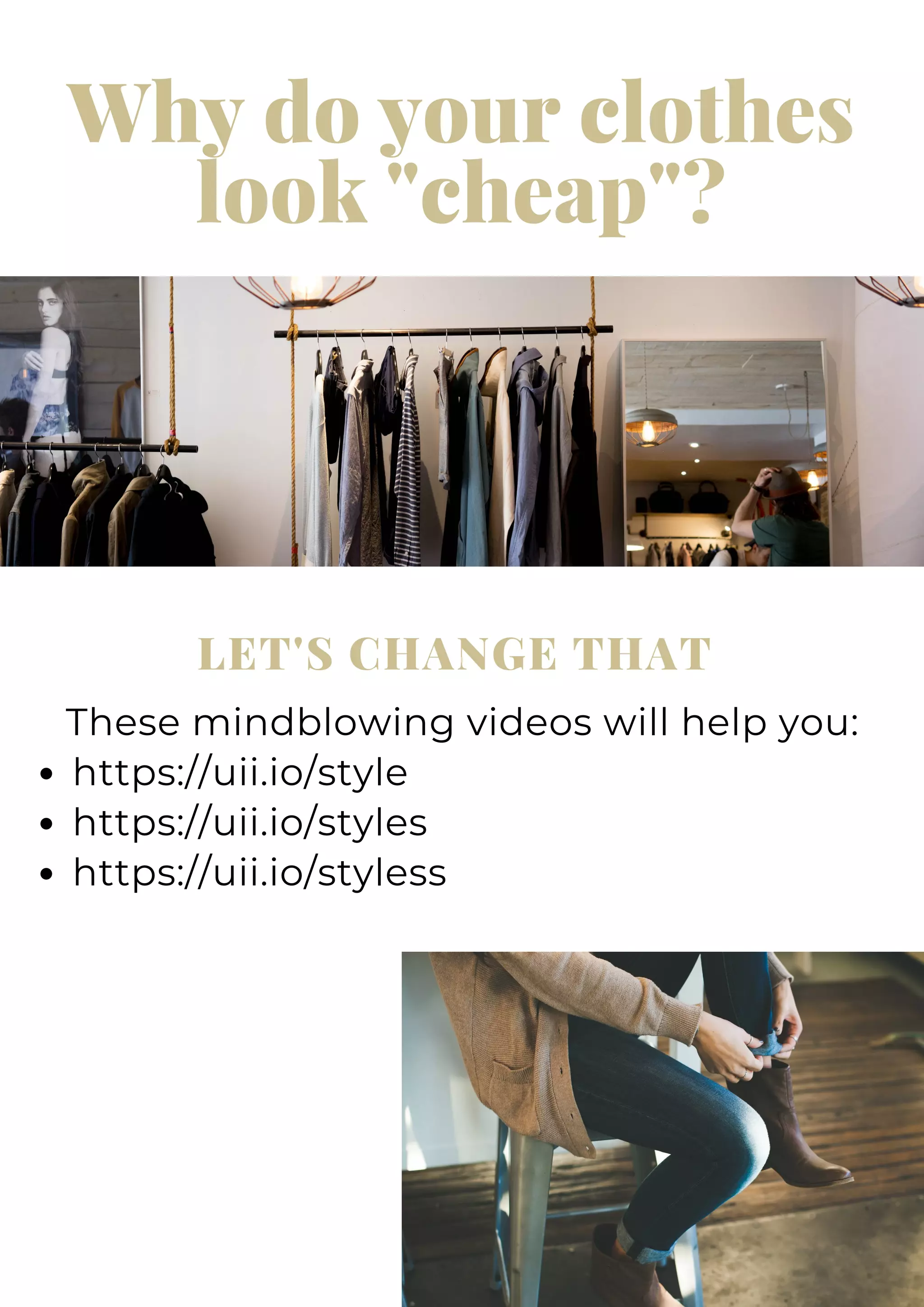 Your clothes look cheap | PDF | Style & Fashion