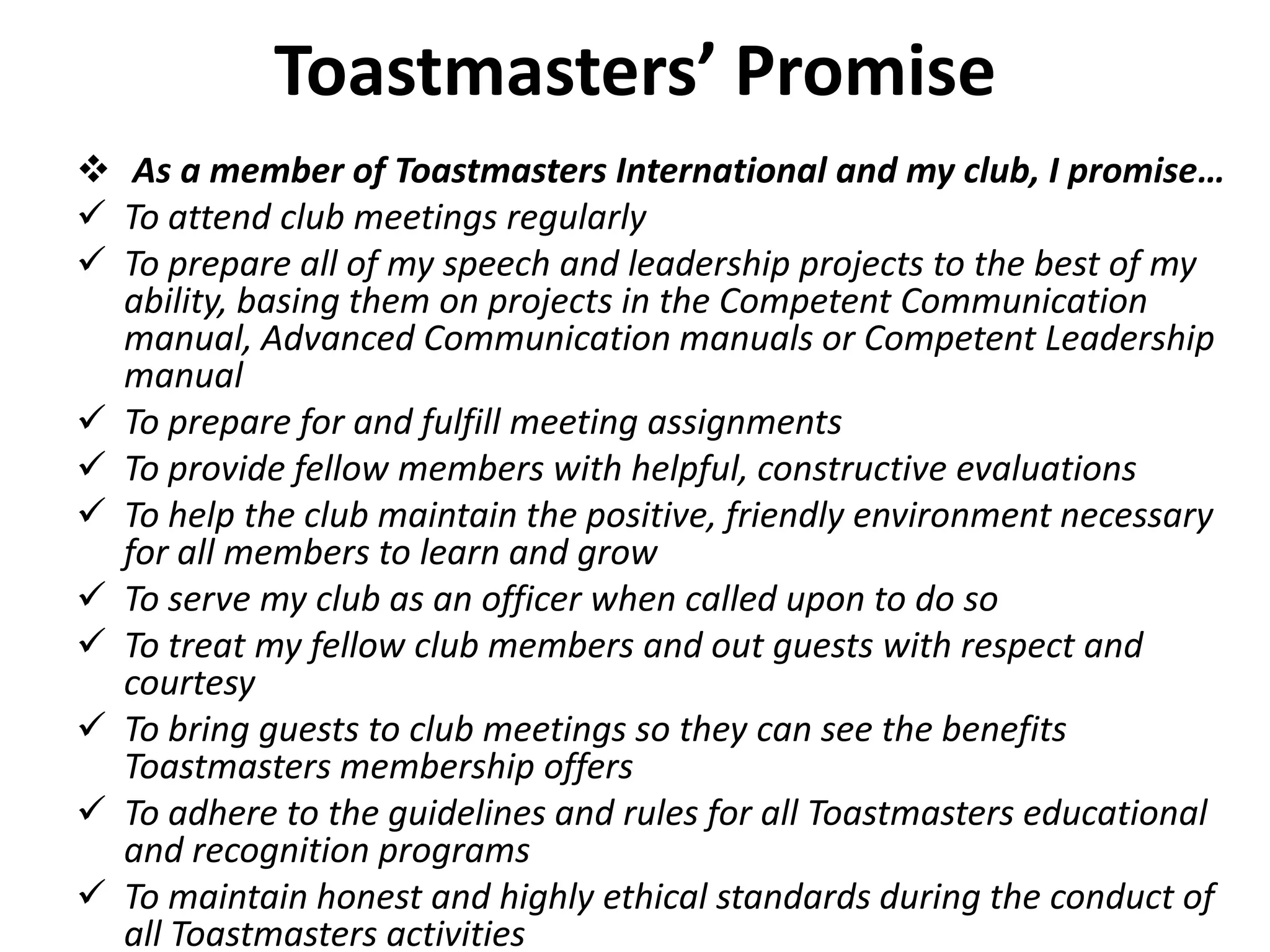 SU Toast Club Successful Leadership Workshop | PPT