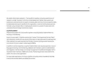 Your cognitive future in retail industry | PPT