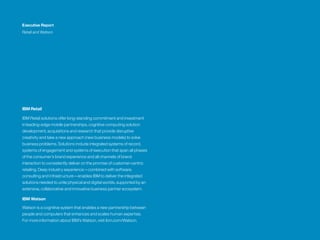 Your cognitive future in retail industry | PPT