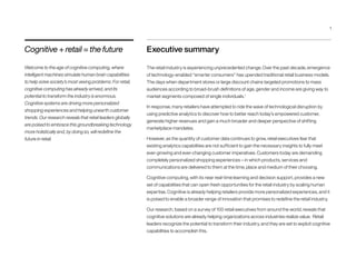 Your cognitive future in retail industry | PPT