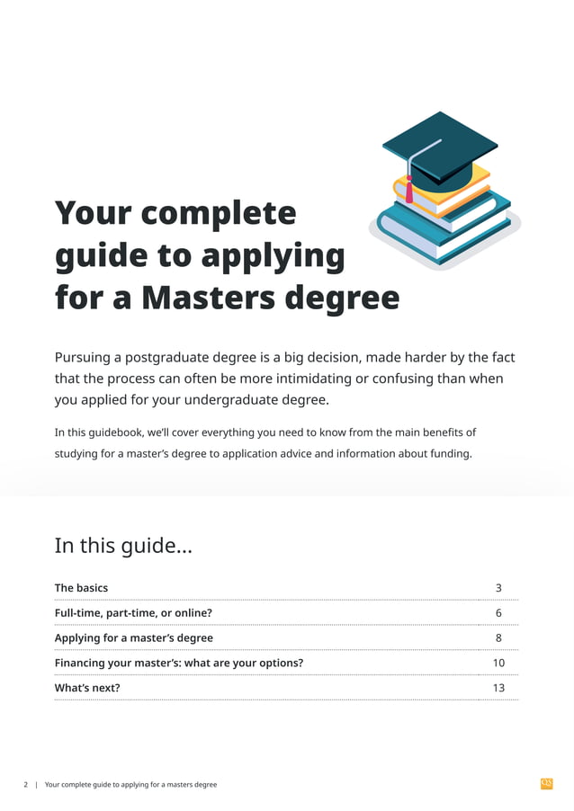 Your complete guide to applying for a masters degree | PDF