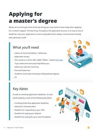 Your complete guide to applying for a masters degree | PDF