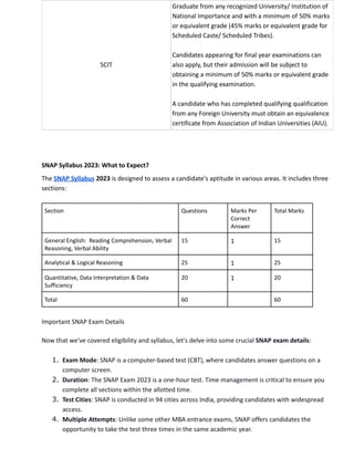 Your Complete Guide to SNAP Exam 2023.pdf | Undergraduate Education ...