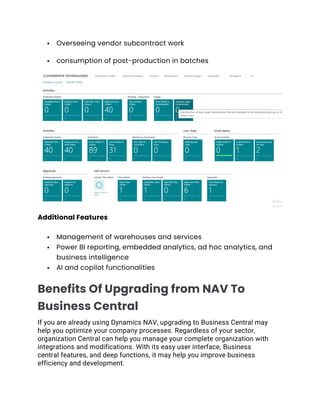 Microsoft Dynamics NAV to Business Central Upgrade Services | PDF