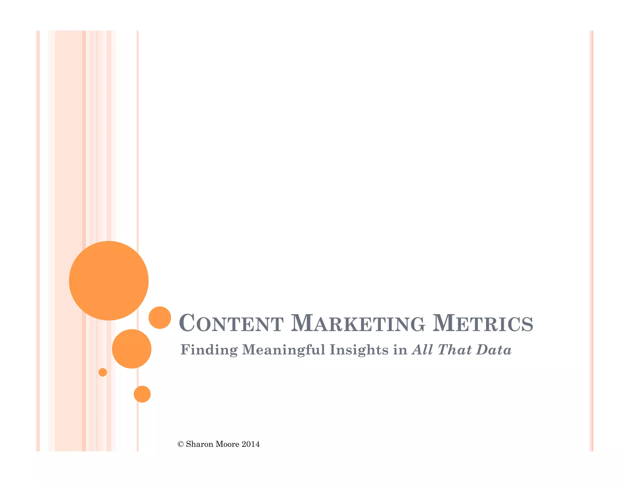 Content Marketing Metrics: What's Your Plan? | PPT