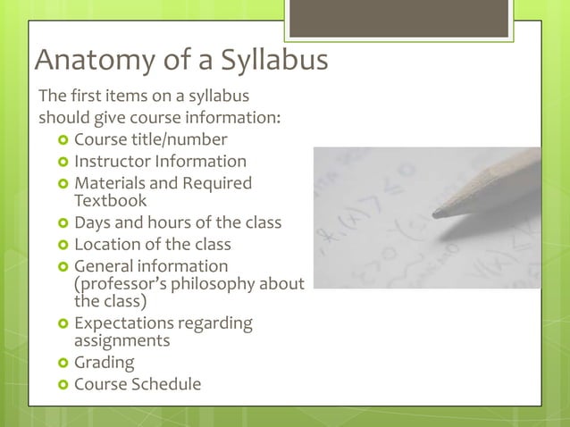 Course Syllabus | PPTX