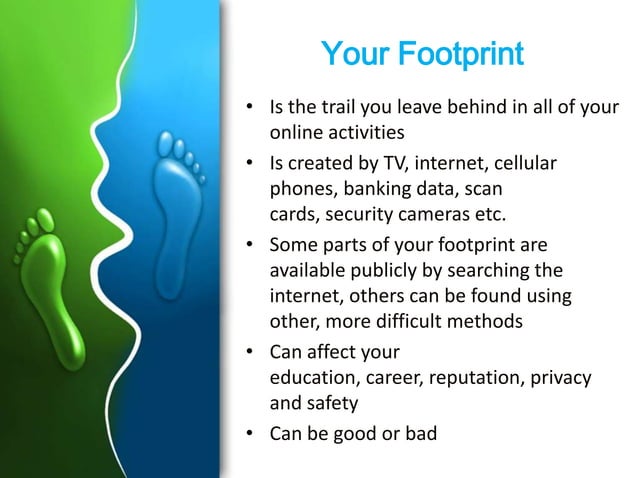 Your digital footprint | PPTX