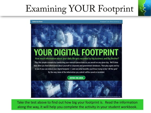 Your digital footprint | PPTX
