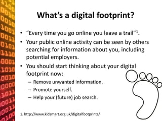 Your digital footprint - presentation | PPTX