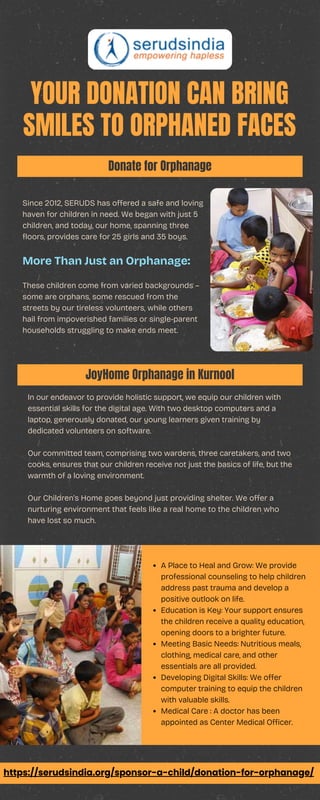 Your Donation Can Bring Smiles to Orphaned Faces | PDF