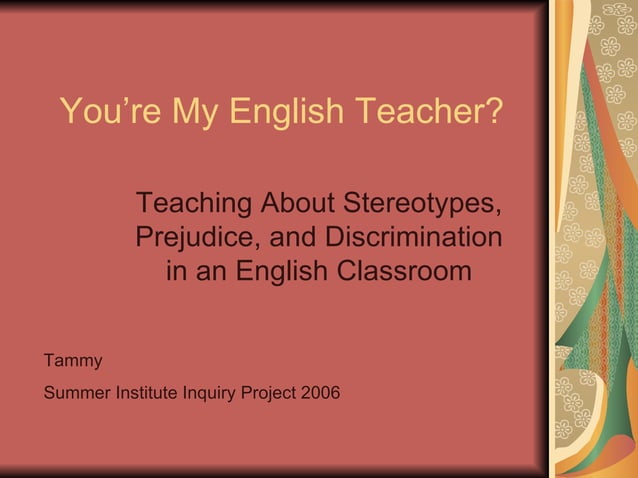 Youre My English Teacher Tammy 2006 | PPT