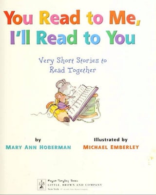You Read to Me I wll Read to You/ short story | PDF
