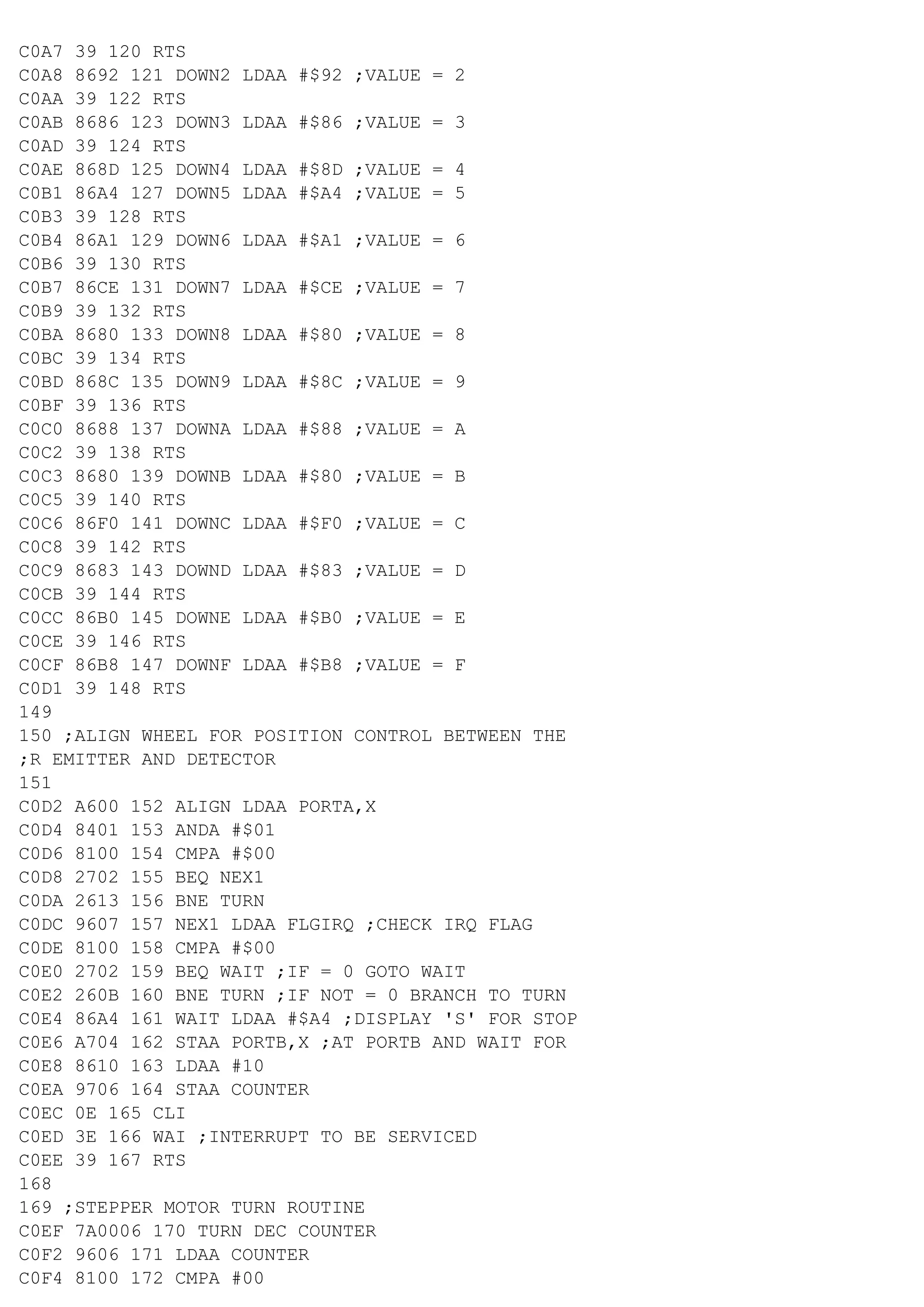 Howto Design a Stepper Motor System Using an 8-bit Freescale microcontroller MCU - MC68HC11E9 | PDF