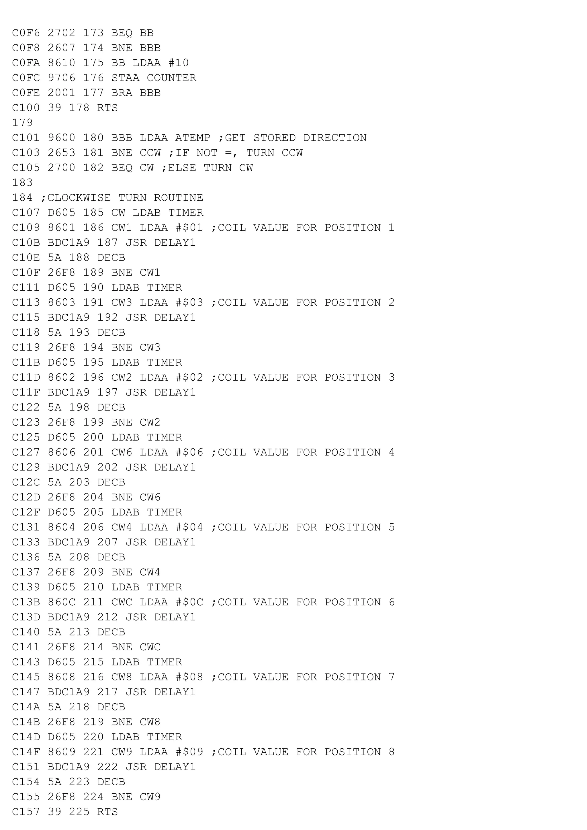 Howto Design a Stepper Motor System Using an 8-bit Freescale microcontroller MCU - MC68HC11E9 | PDF