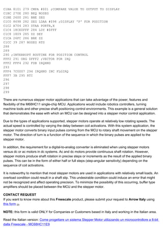 Howto Design a Stepper Motor System Using an 8-bit Freescale microcontroller MCU - MC68HC11E9 | PDF