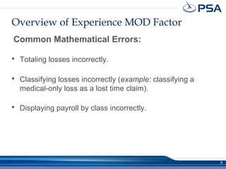 Your Experience Modification Factor | PPT