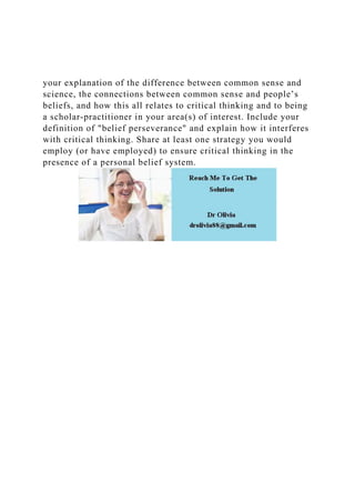 your explanation of the difference between common sense and scie.docx